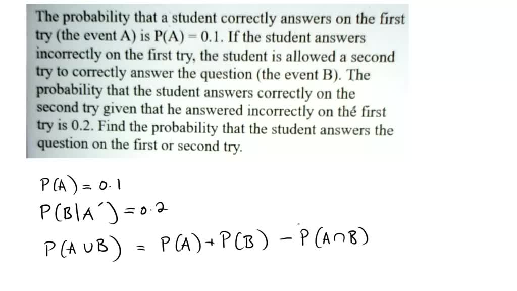 SOLVED: Question 12 The probability that a student correctly answers on ...