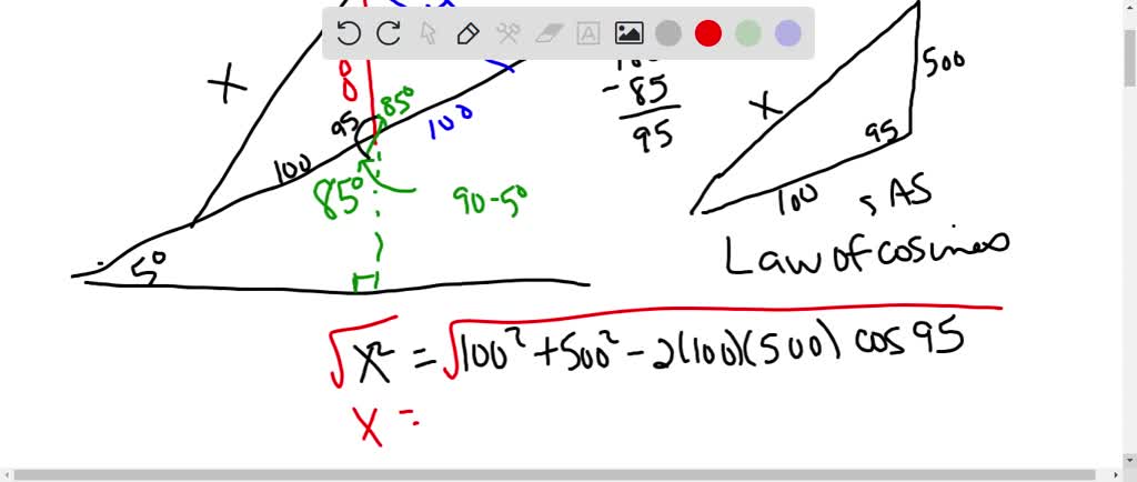 SOLVED: A radio tower 500 feet high is located on the side of a hill with an inclination to the ...