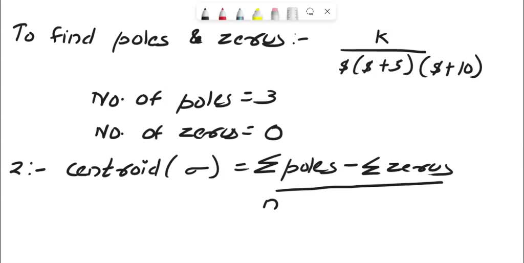 SOLVED: Draw the Root Locus diagram using MATLAB for the transfer ...