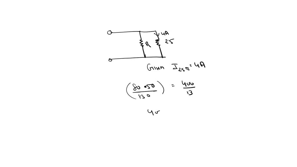 SOLVED: four resistances 80 ohm, 50 ohm, 25 ohm and R are connected in ...