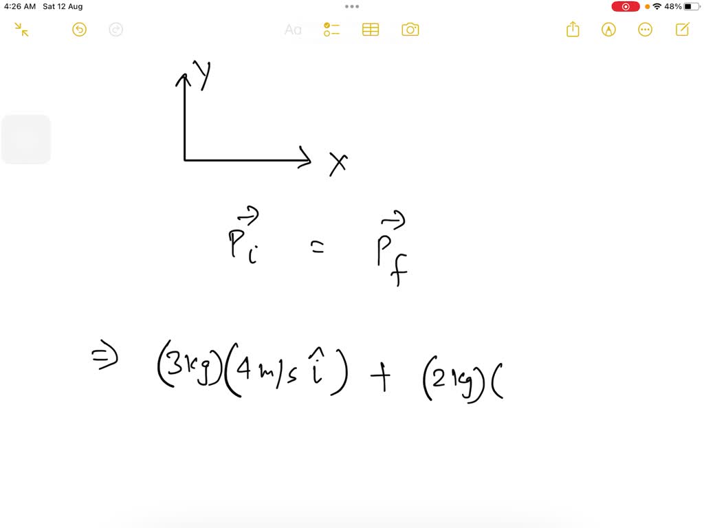Solved The Diagram Shows A 3 Kg Object Moving At 40 Ms Colliding With A 2 Kg Object Moving