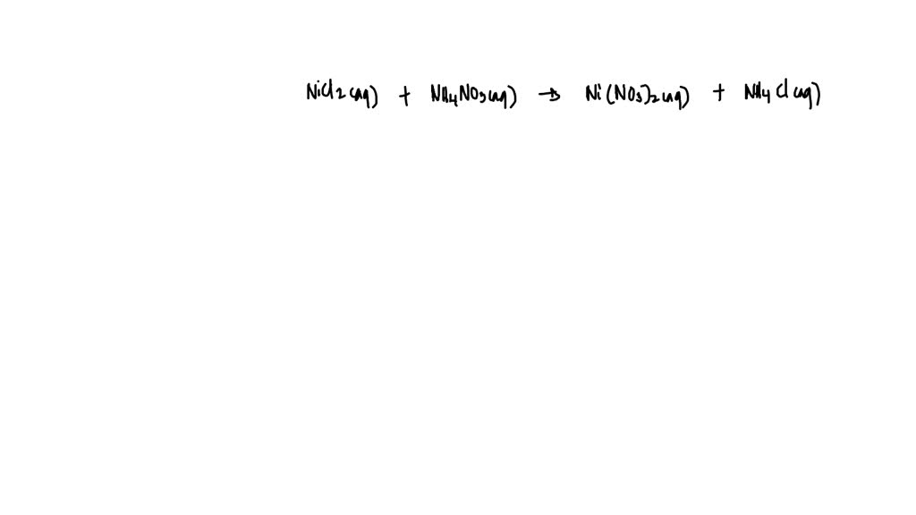 SOLVED: Texts: NH4Cl + Na2SO4 → ? Predict the products to complete the reaction. (Both reactants ...