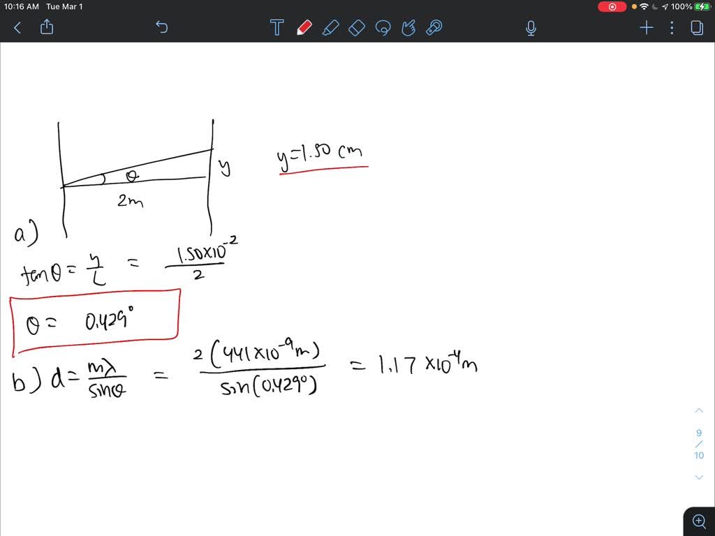 SOLVED: Monochromatic light of wavelength 441 nm is incident on a ...