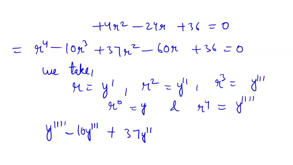 SOLVED: point) Suppose that the characteristic equation for ...