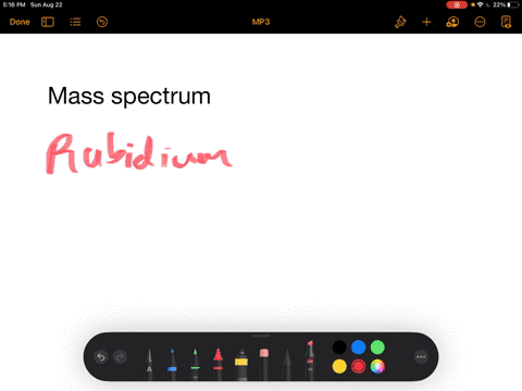 Use the mass spectrum of rubidium to determine the atomic...
