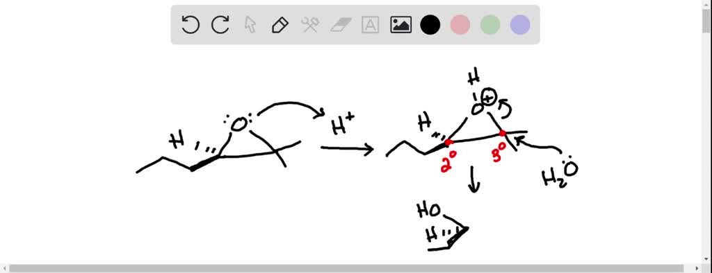 SOLVED: Draw the major product formed when the given epoxide reacts ...