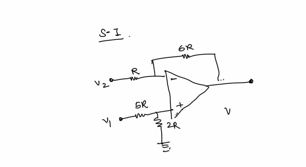 SOLVED: Problem 4: Design an op amp circuit with inputs v1 and v2 such ... SOLVED: Problem 4: Design an op amp circuit with inputs v1 and v2 such ...