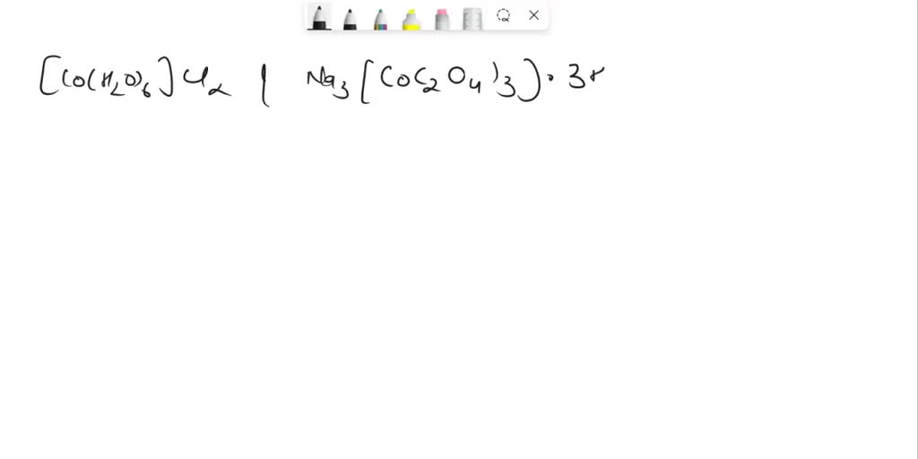 SOLVED: Report Sheet COMPLEX PREPARED Chemical reaction for its ...
