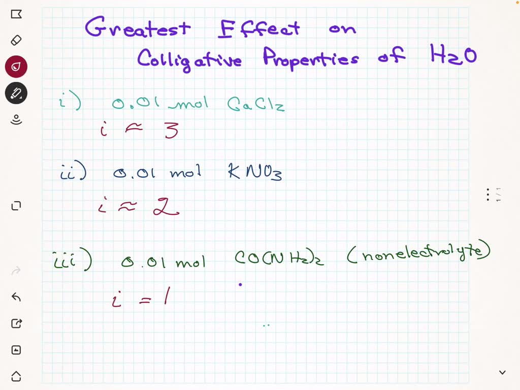 SOLVED: Which of the following solutes has the greatest effect on the ...