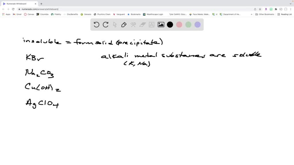 SOLVED: According to the solubility rules, which of these compounds is ...