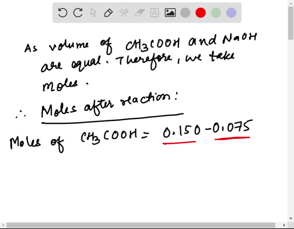 SOLVED: At room temperature, buffer solution CH3COOH and CH3COONa have ...