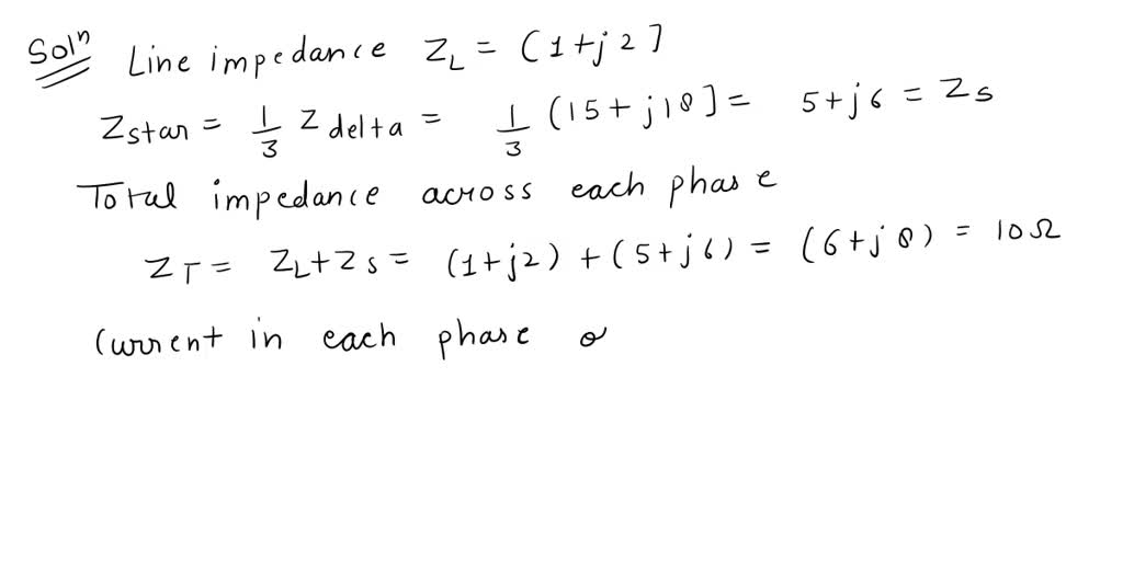 A balanced Delta load consisting of pure resistances per phase of 15 is ...