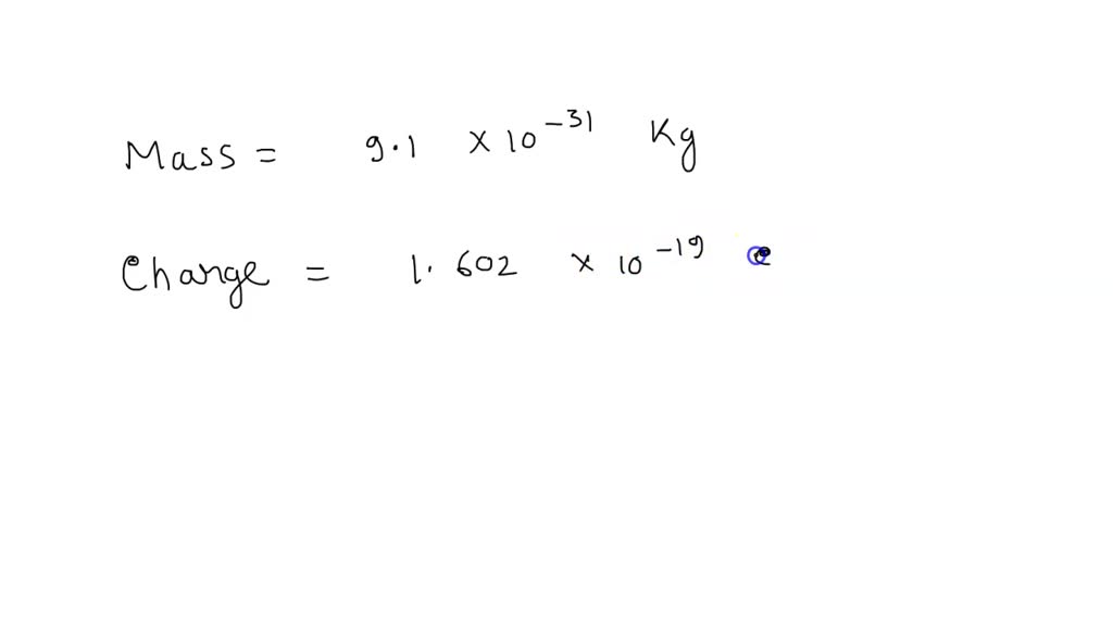 SOLVED: The charge by mass ratio for electrons of various elements with ...