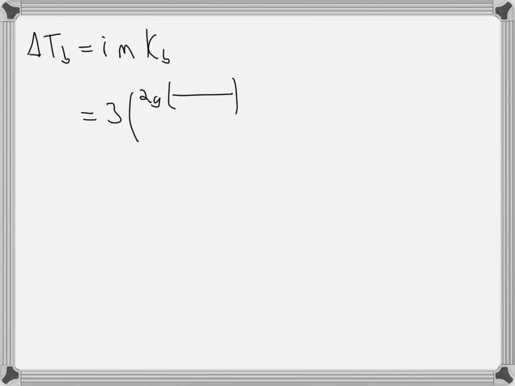 Calculate the boiling point of a solution when 2g of Na2SO4 is dissolved in 50g of water.