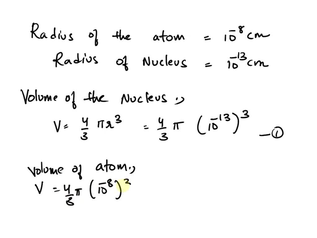 SOLVED: How much of you is not vacuum? Outside of the nucleus, an atom ...