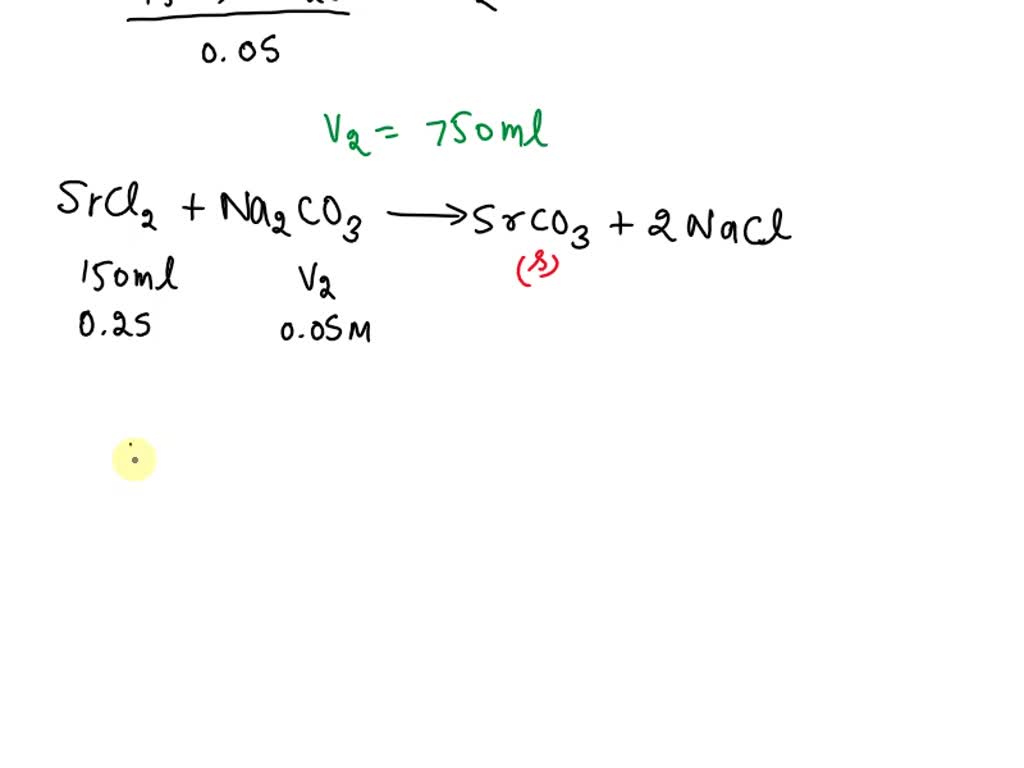 Sodium carbonate, Na2CO3, can be used to precipitate strontium ions from a solution of strontium ...