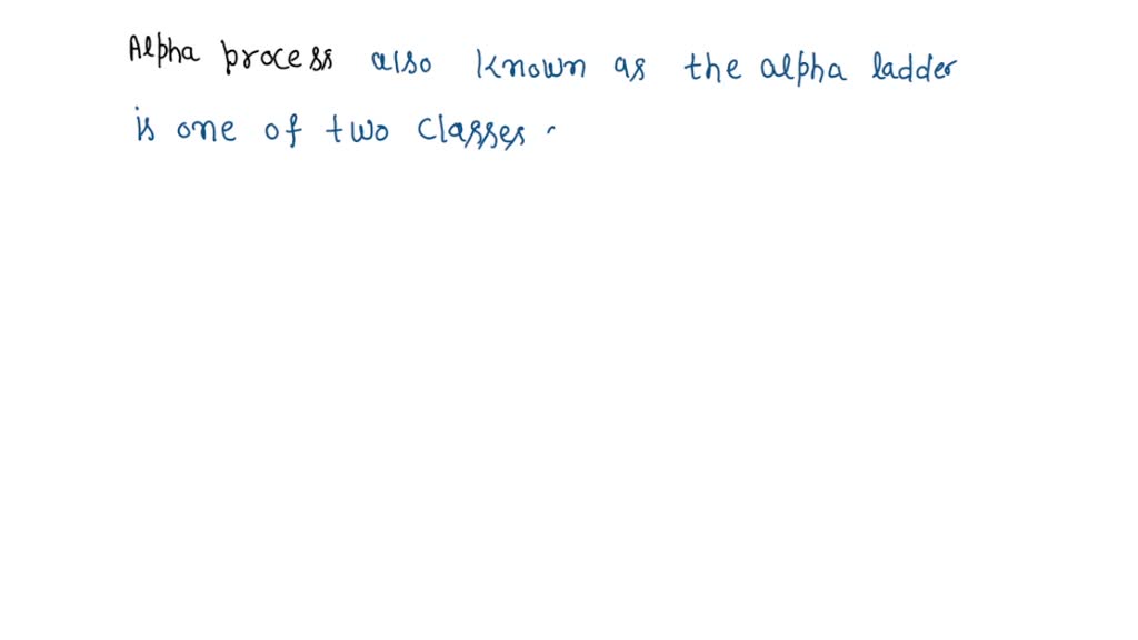 SOLVED: also known as the alpha ladder is one of two classes of nuclear ...