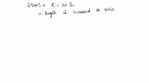 SOLVED: A metal wire of resistance 6 ? is stretched so that its length ...