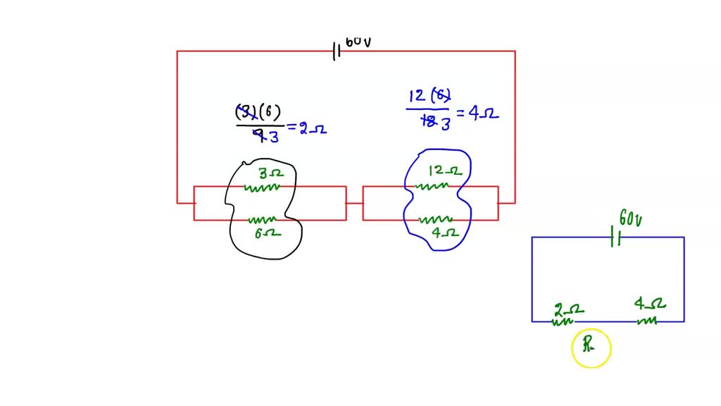 SOLVED: Problem 1: Compute the equivalent resistance of the network shown below and find the ...