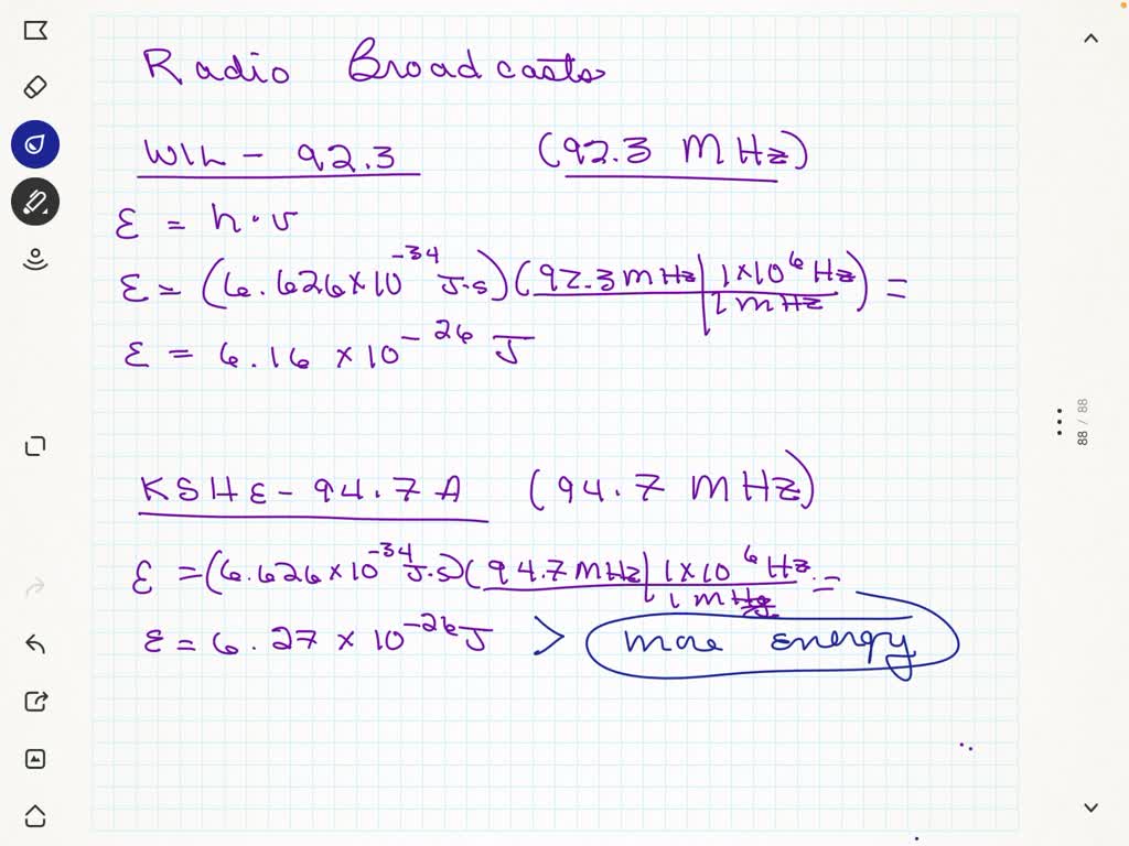 Compare the radio waves broadcasts by the two stations, WIL-92.3 and ...