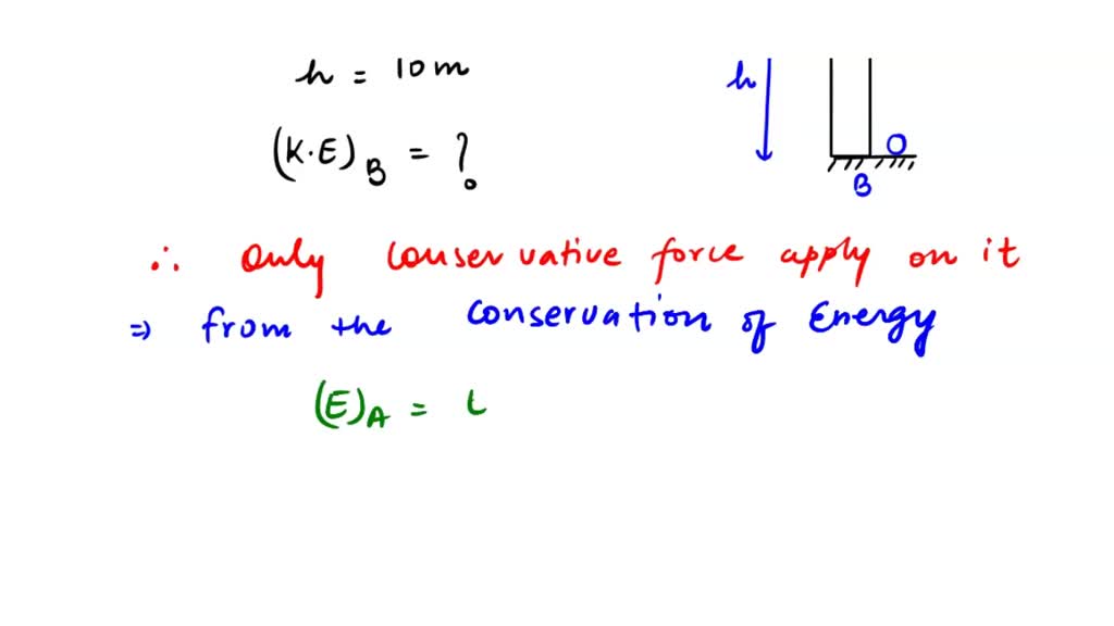 SOLVED: A 1 kg rock is held 30 meters above the ground and dropped ...