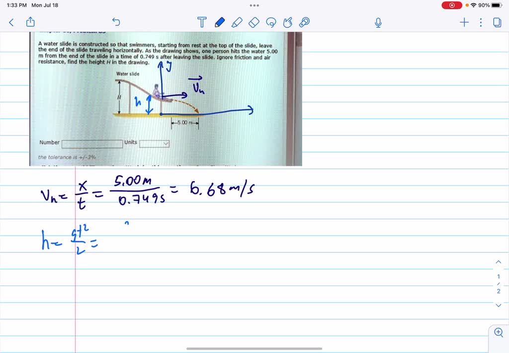 SOLVED: Chapter 06 Problem 85 water slide is constructed so that ...