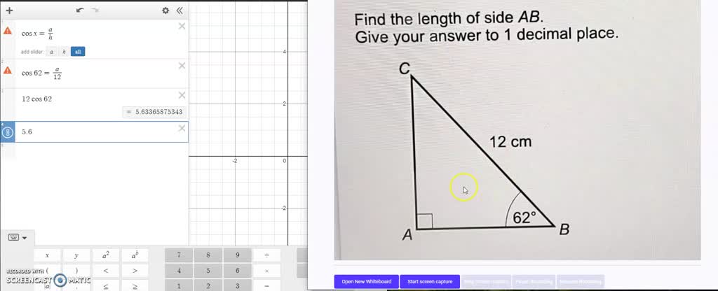 SOLVED: Find the length of side AB. Give your answer to 1 decimal place ...
