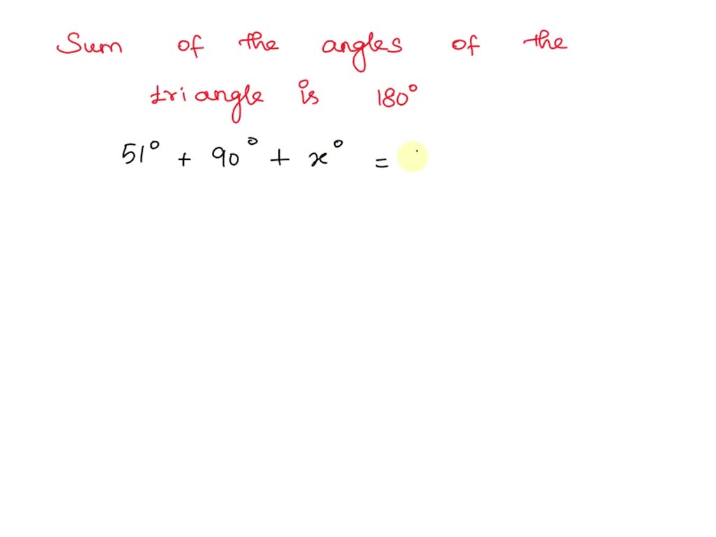 SOLVED: The measures of the angles of a triangle are shown in the ...