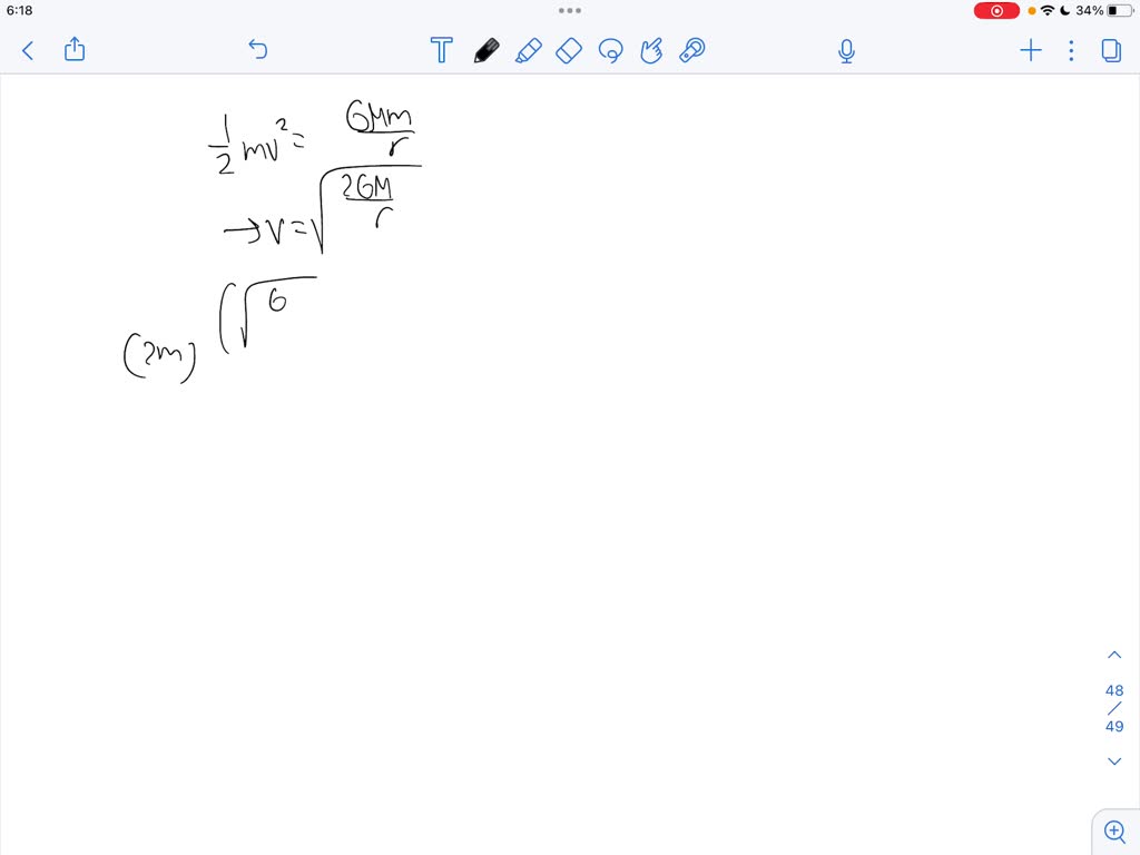 Solved A Satellite Is In A Circular Orbit Of Radius R Around An