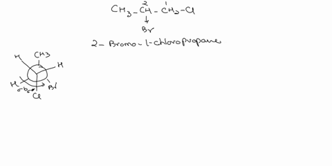 Draw Newman projections of the four stereoisomers of 2 -bromo-3 ...