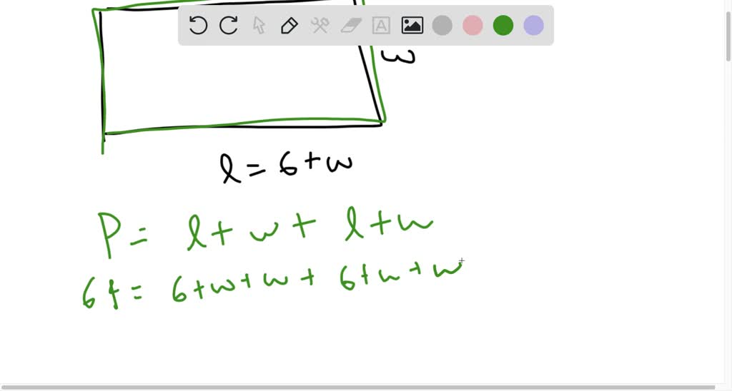 SOLVED: A rectangle's width is one-seventh its length, and its ...