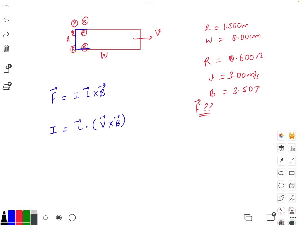 SOLVED: A rectangular loop of wire with dimensions 1.50 cm by 8.00 cm ...