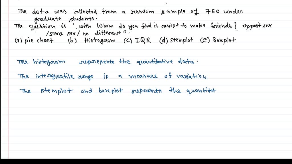 SOLVED: Pie Pie Jeg Which Question 5 (1 Boxplot Chart Chart Chart two ...