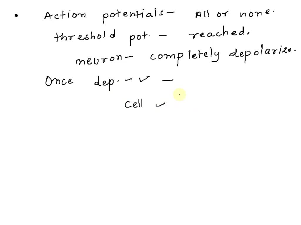 SOLVED: Increasing excitatory signals above threshold levels for neural ...