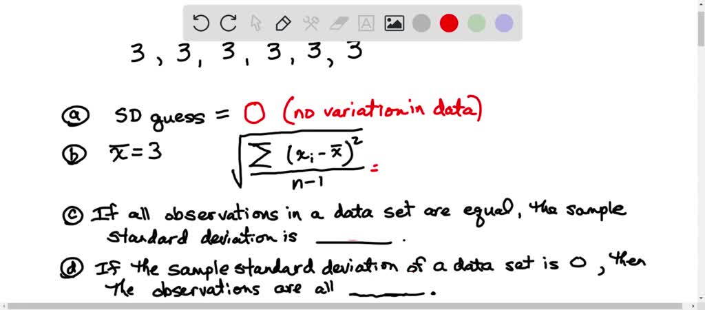 SOLVED Consider The Data Set 3 3 3 3 3 3 A Guess The Value Of The 