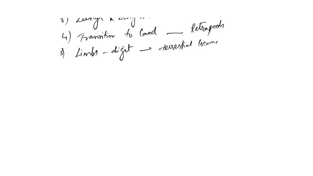 SOLVED: 'A) Outline the evolution of Clade Tetrapoda, starting from an ...