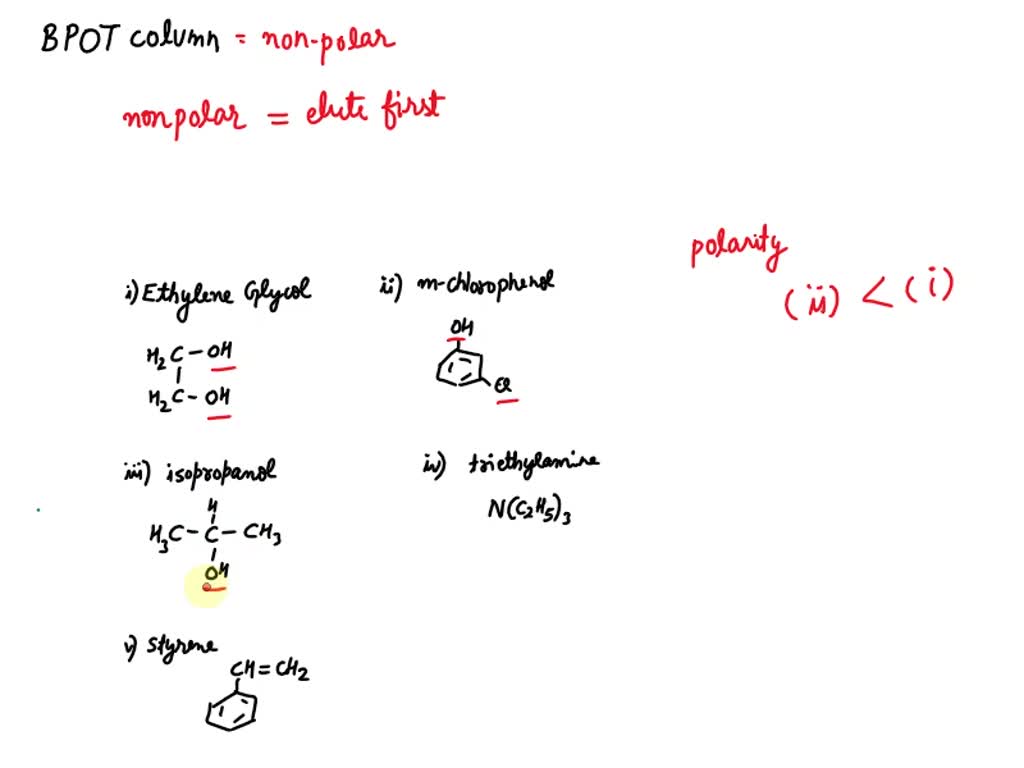 SOLVED: Arrange the following compounds according to the order of ...
