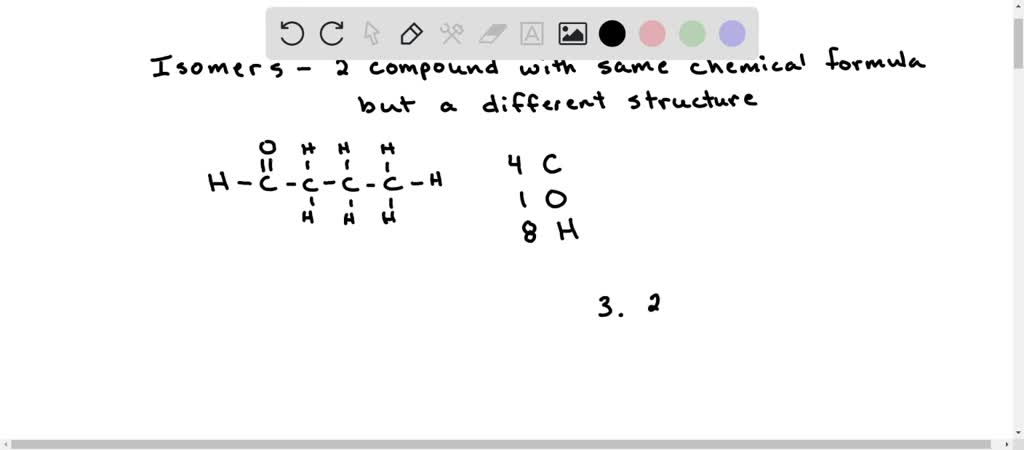 SOLVED: Given a formula representing a compound: H H H-C-C-C-C-H Which formula represents an ...