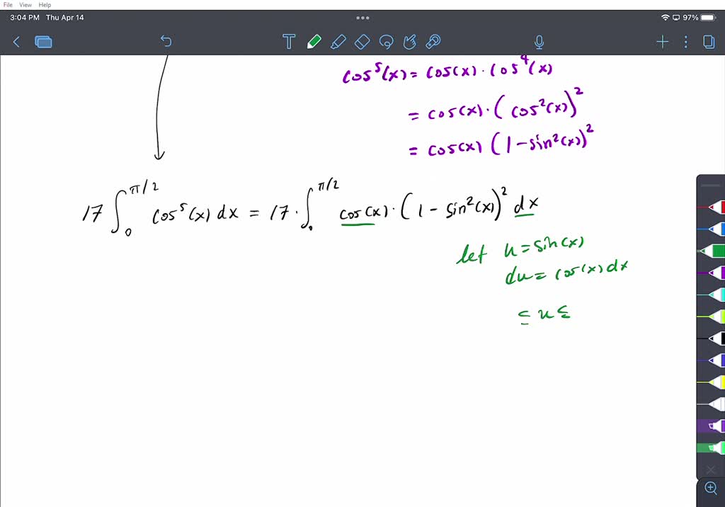 SOLVED: Step Again apply the rule of integration by parts on the right ...