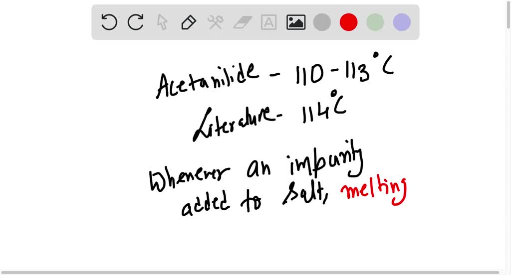 SOLVED: A student attempts to determine the melting point of the ...