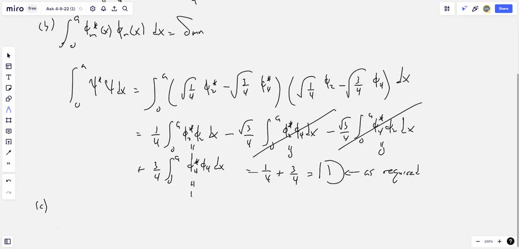 SOLVED: The following normalized wavefunction is written as a superposition of energy ...