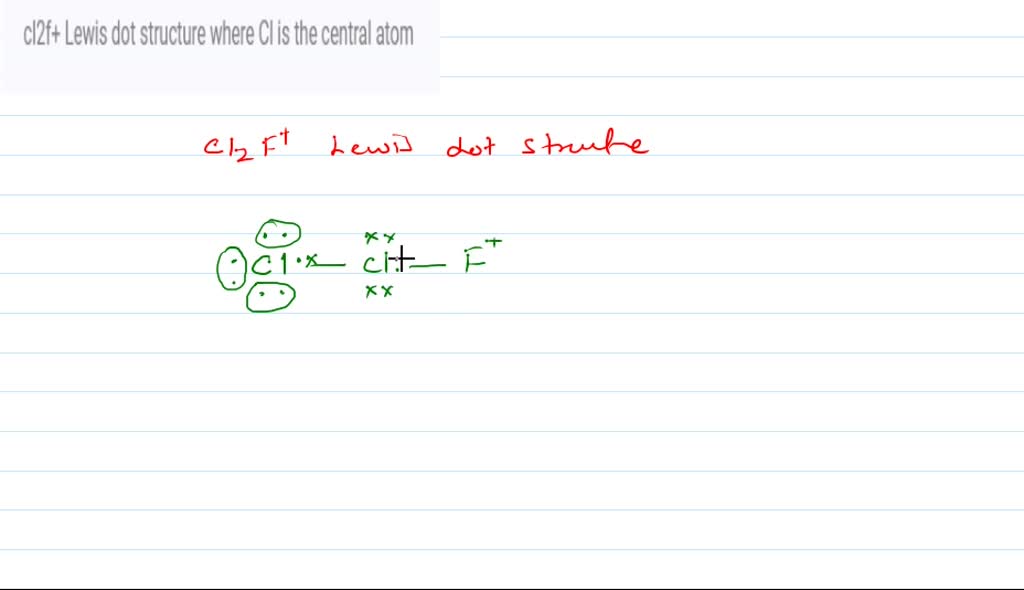 SOLVED: regardong the lewis structure for cl2. # of atoms bonded to ...