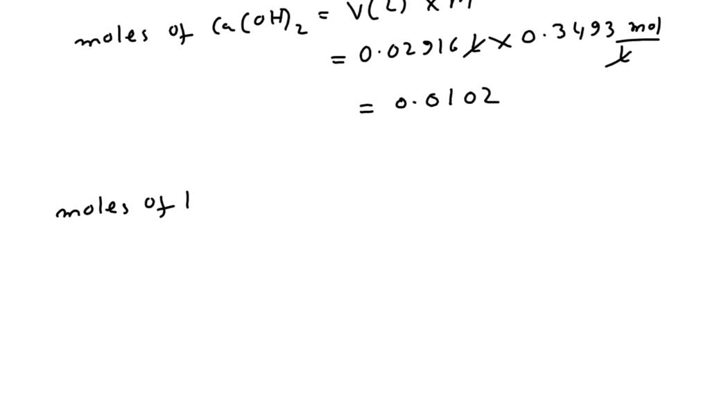 SOLVED: Calculate the volume (mL) of a 0.5754 M HCℓ solution required for neutralization in a ...
