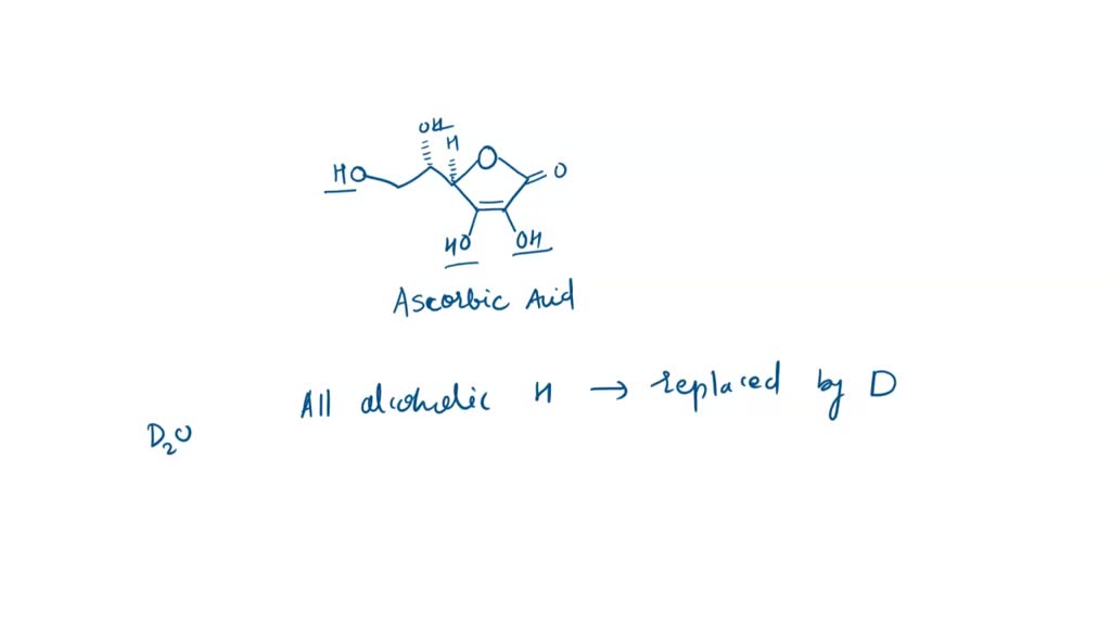 SOLVED: The structure of ascorbic acid (aka Vitamin C) is shown below ...