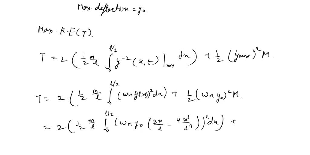 SOLVED: Section 2.5 Rayleigh's Energy Method 2.106 Determine the effect ...