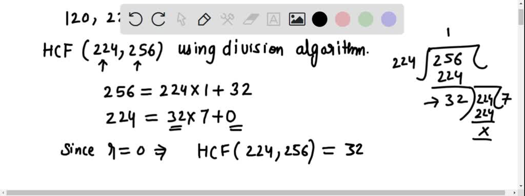 Solved Using Division Algorithm Find The Largest Number Which Divides Three Numbers 120224 And