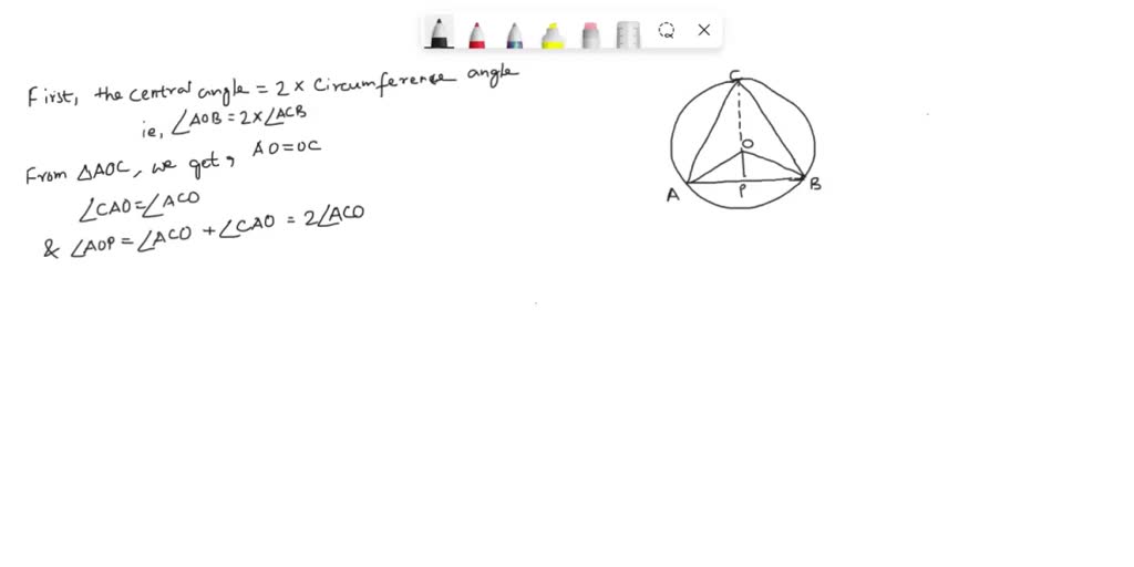 SOLVED: Prove that any two triangles inscribed in a circle having the same base have the same ...