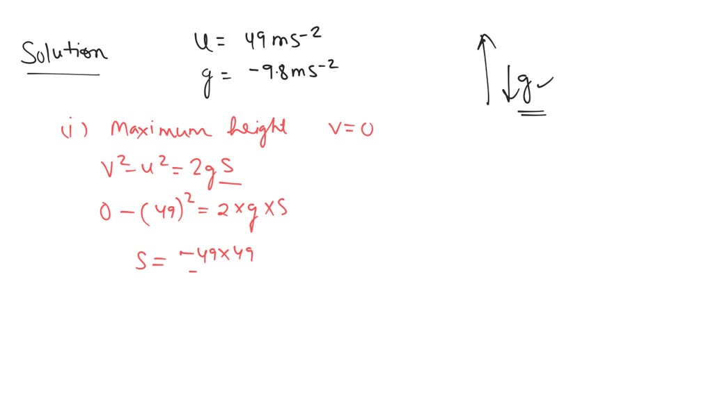 SOLVED: a ball is throw up with velocity 14 m/s .calculate the time ...