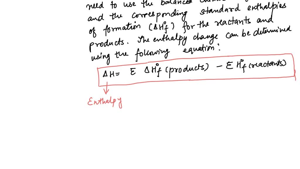 SOLVED: Calculate the enthalpy change, H, for each reaction in terms of kJ/mol of each reactant?