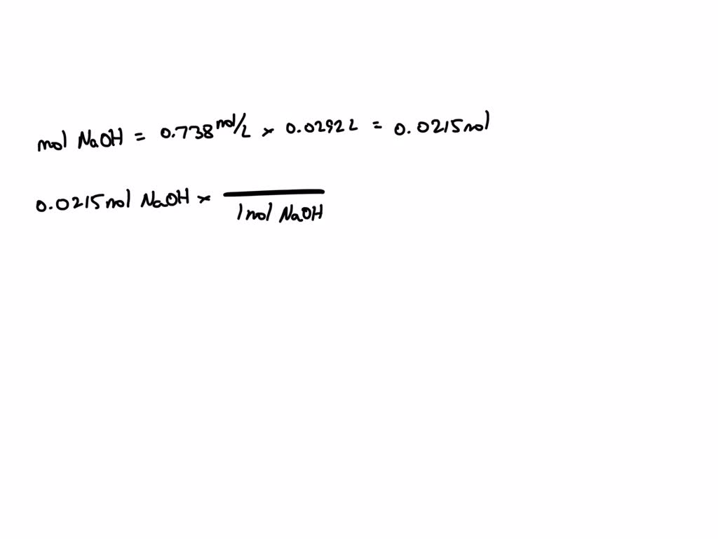 SOLVED: A 25.0 mL sample of H3PO4 is titrated with NaOH. If 29.2 mL of 0.738 M NaOH is needed to ...